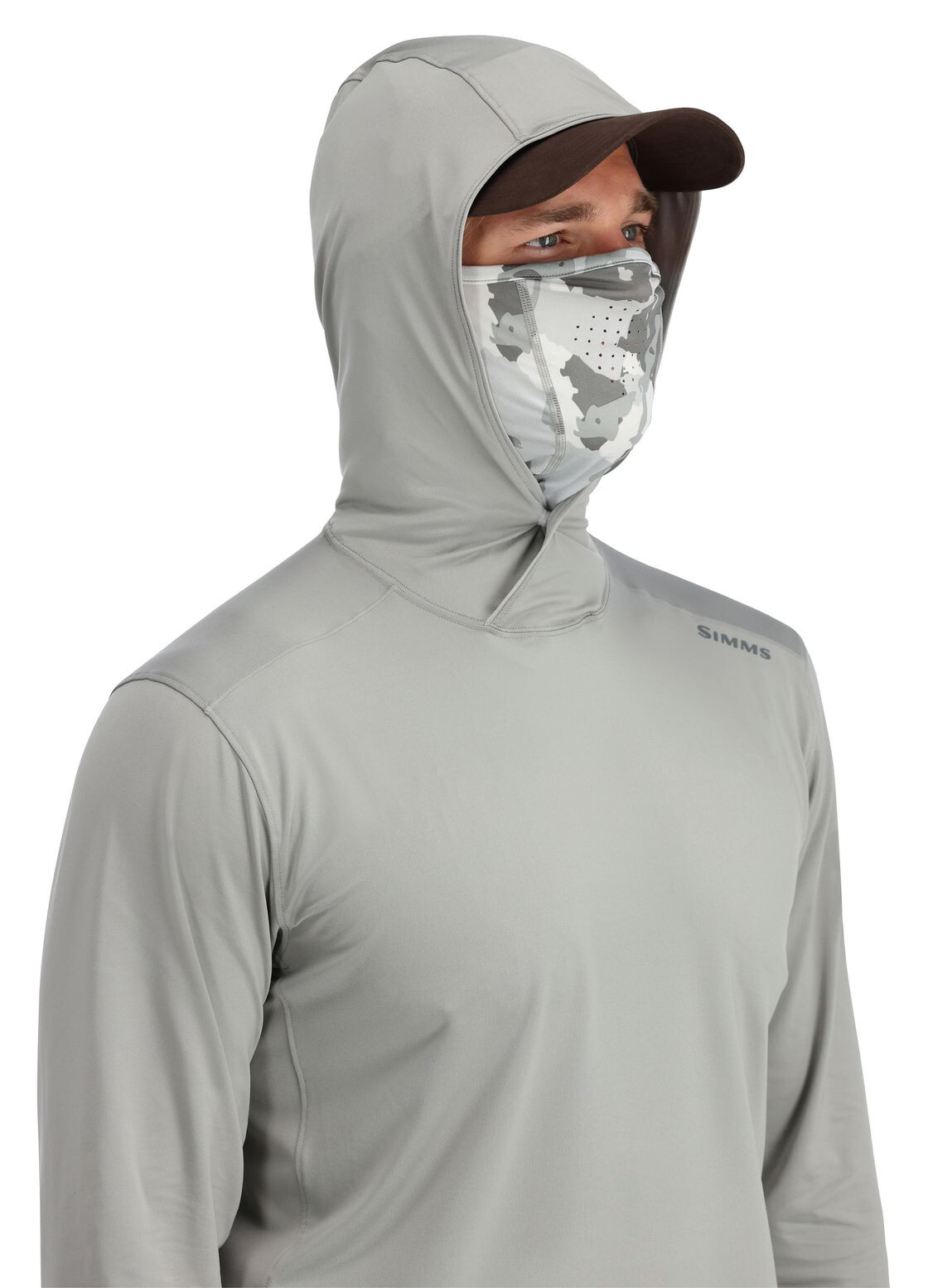 SolarFlex Hoody Simms Guide Cinder & Regiment Camo Cinder | CzechNymph.com