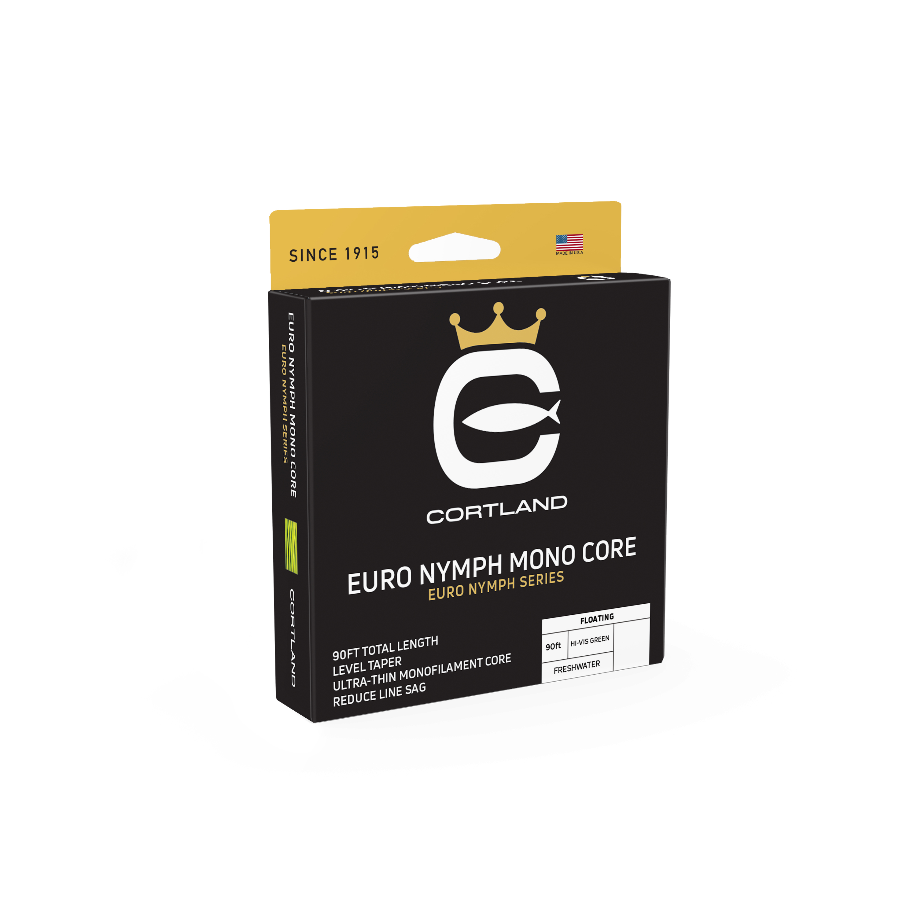 Fly Line Hi-Vis Euro Nymph Mono Core Cortland EURO NYMPH SERIES ...