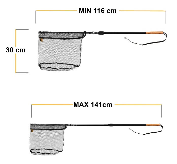 Folding Telescopic Landing Net With Magnet Fencl Predator M Nature ...