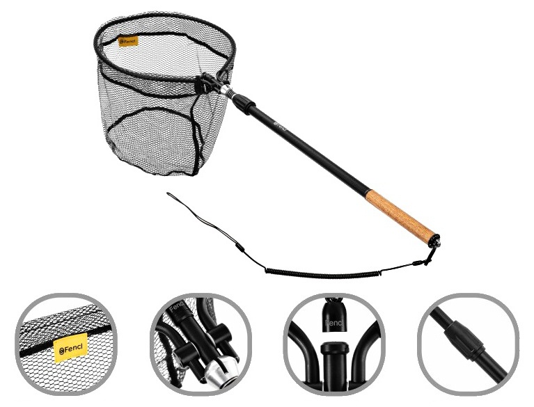 Folding Telescopic Landing Net With Magnet Fencl Predator M Nature ...