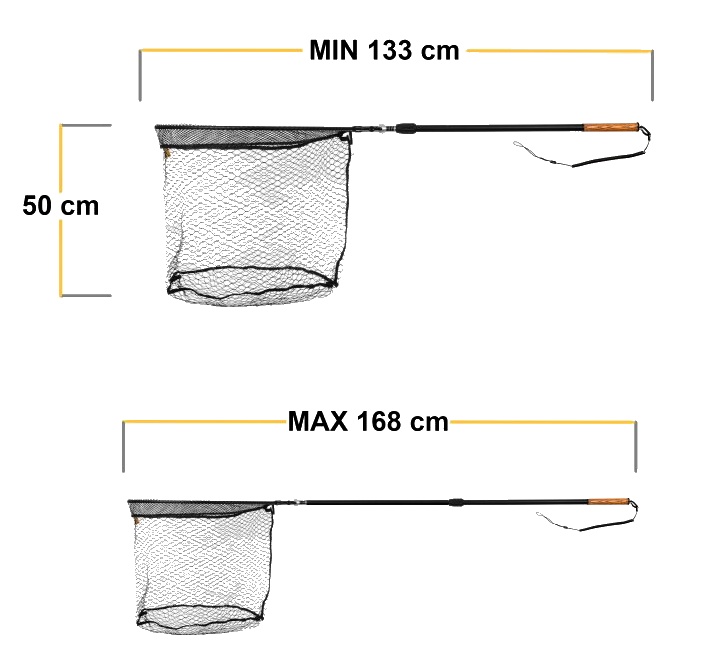 Folding Telescopic Landing Net With Magnet Fencl Predator XL Nature ...